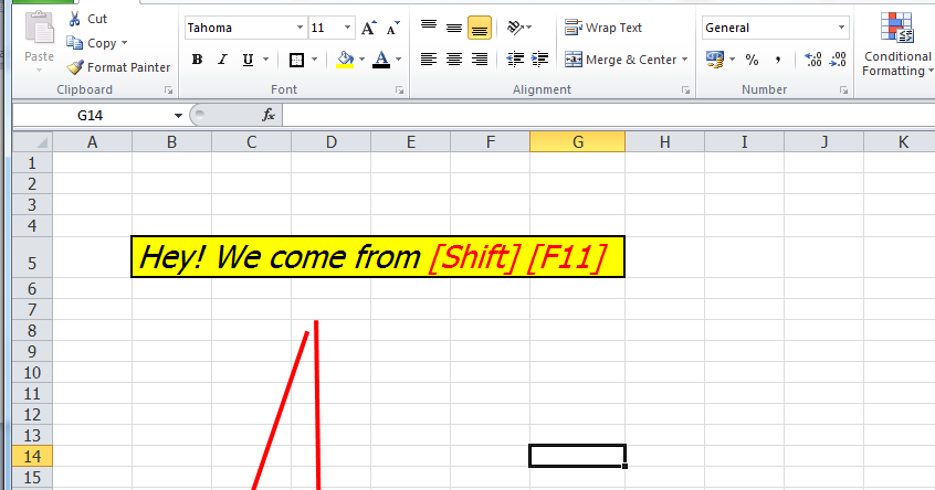 Shift F11 Excel Shortcut Insert New Worksheet Into Current Workbook Exceltip2day Shortcut 
